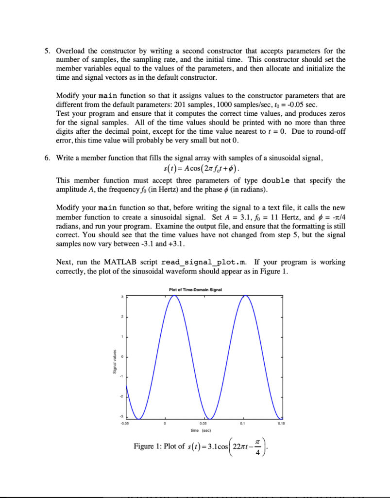 Solved 1. Create a new class named Signal to represent a | Chegg.com