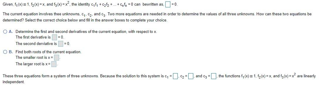Solved Prove directly that the functions f, (x) = 1, f | Chegg.com