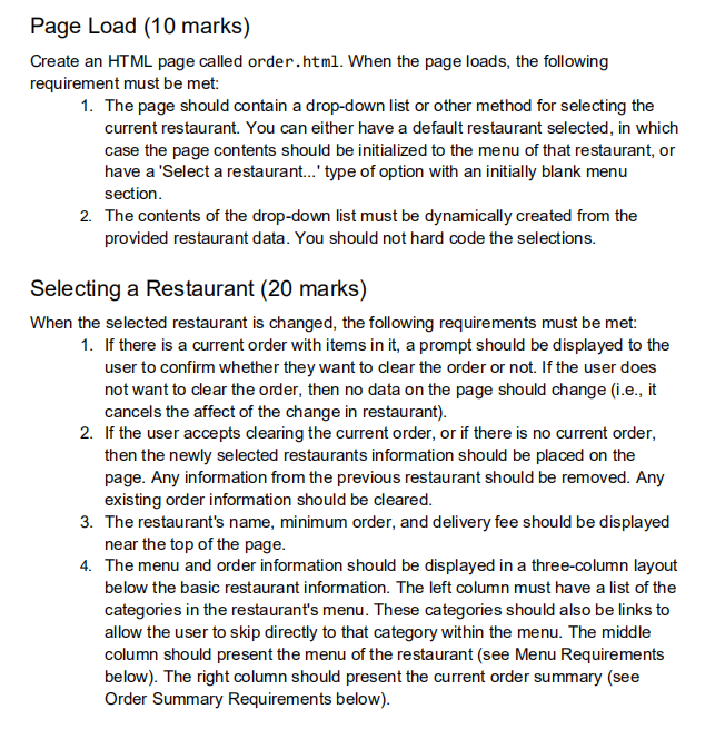 let legolas = { name: "Lembas by Legolas", min order: | Chegg.com