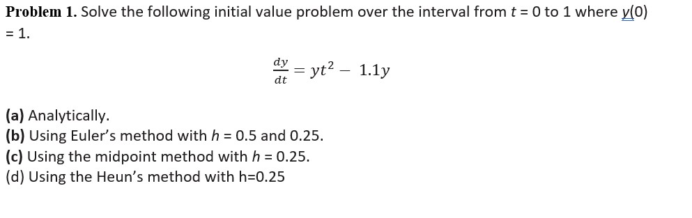 Solved Please solve out by hand Problem 1. | Chegg.com