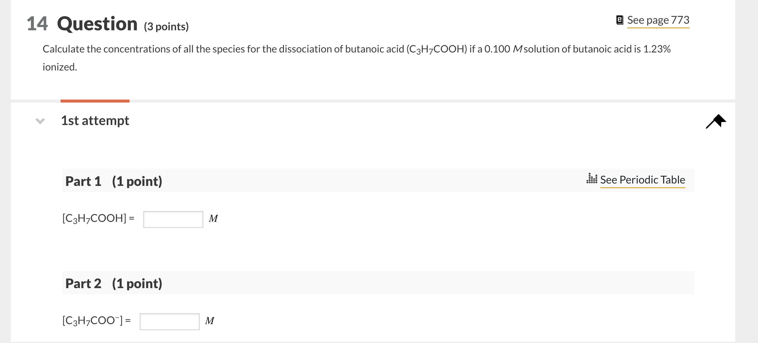 Solved 4 Question (3 points) Calculate the concentrations of | Chegg.com