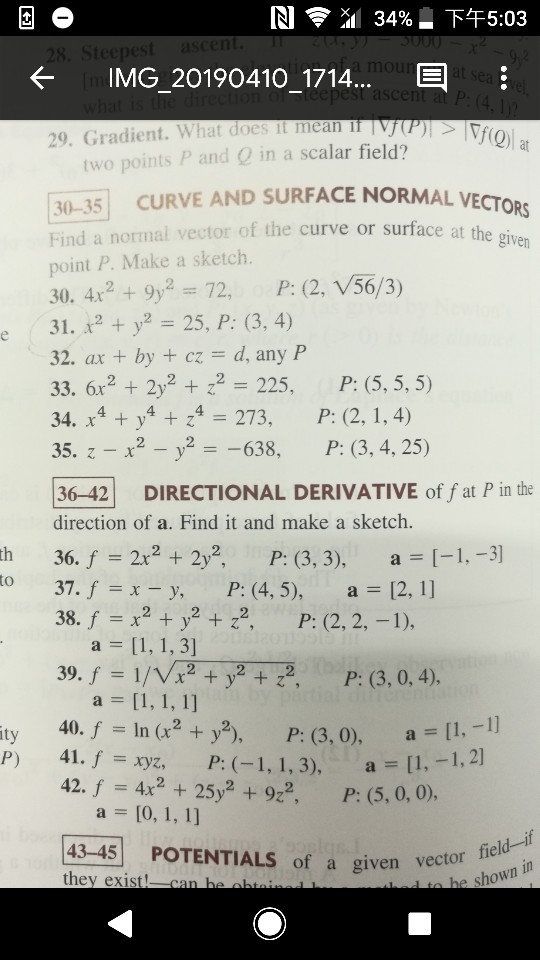 Solved problem 31. 32. 34 I just can find normal | Chegg.com