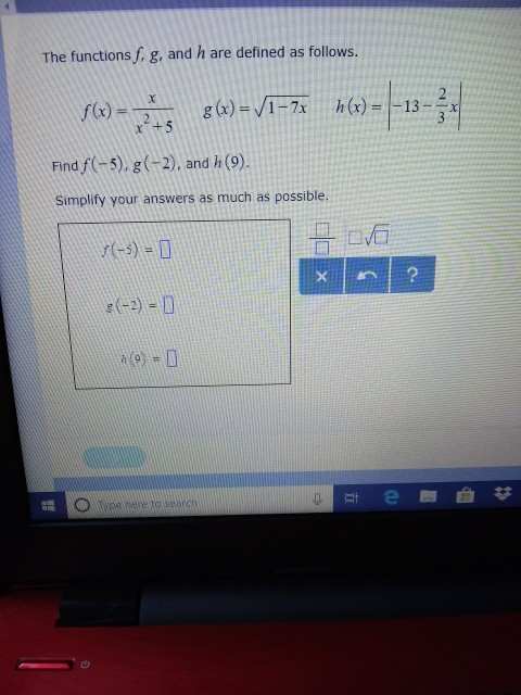 Solved The functions f, g, and h are defined as follows. 2 | Chegg.com