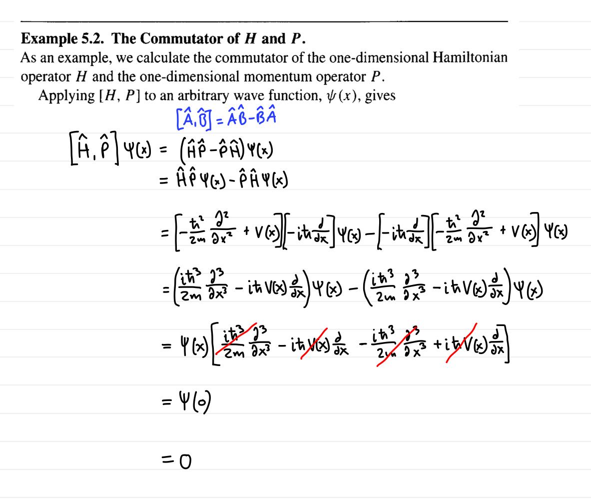 Solved Example 5.2. The Commutator of H and P. As an | Chegg.com Solved Example 5.2. The Commutator of H and P. As an | Chegg.com