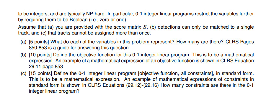 Solved 1. [30 points] (Integer Programming) Multi-object | Chegg.com
