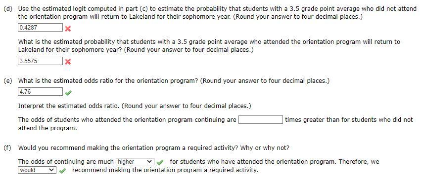 Solved Over the past few years the percentage of students | Chegg.com