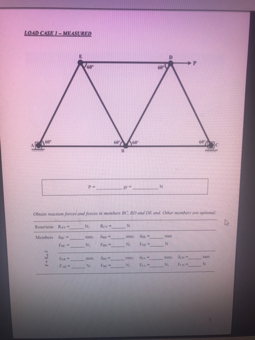 Solved ENG10003 Mechanics of Structures Student Name | Chegg.com