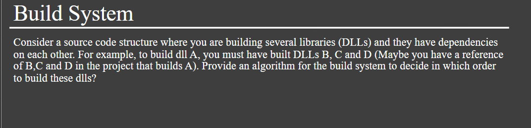 Solved Build System Consider a source code structure where | Chegg.com