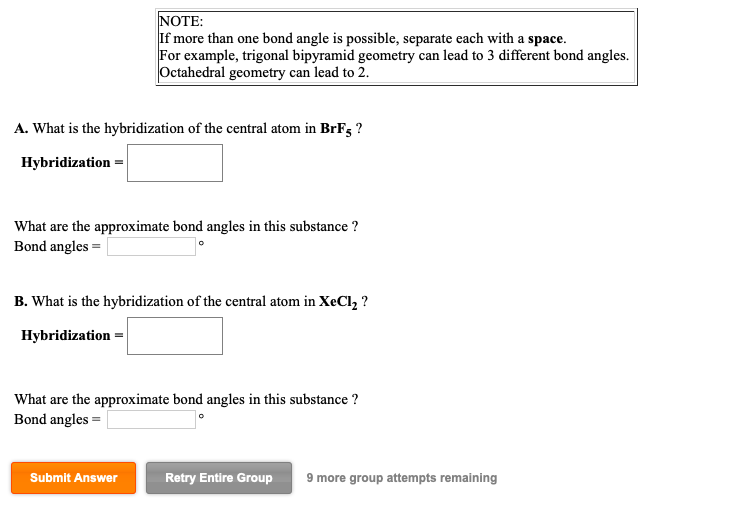 Xecl2 Hybridization