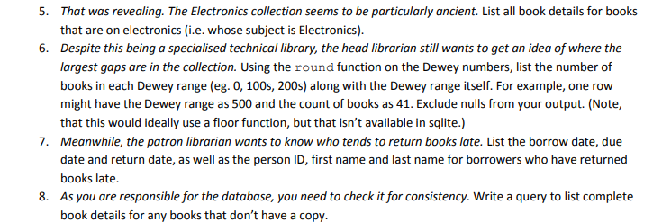 Solved Part B: SQL (15 Marks) LibraryDB is a database system | Chegg.com