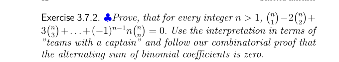 Solved Exercise 3.7.2. ﻿&Prove, that for every integer | Chegg.com