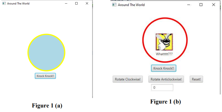 Solved Question 1 Referring to JavaFX application created | Chegg.com