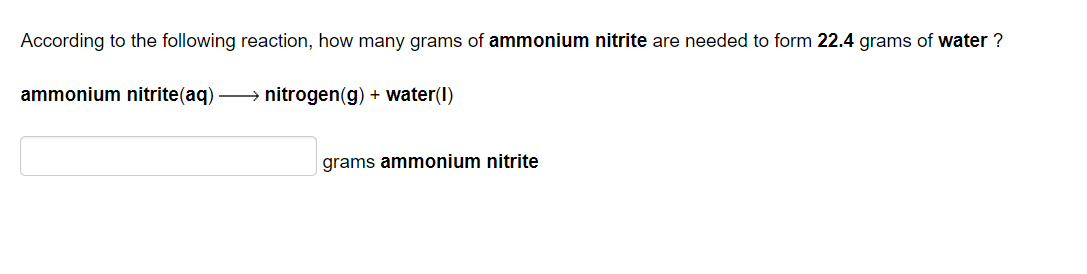 Solved According to the following reaction, how many grams | Chegg.com