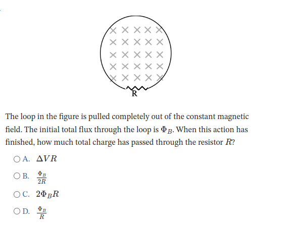 Solved The loop in the figure is pulled completely out of | Chegg.com