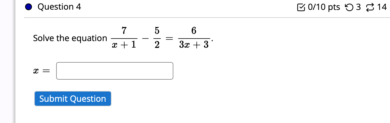 Solved x+17−25=3x+36 | Chegg.com