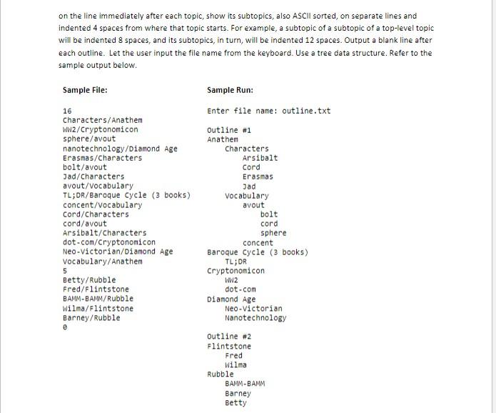 Solved 2. Write a program given a list of pairs of outline | Chegg.com