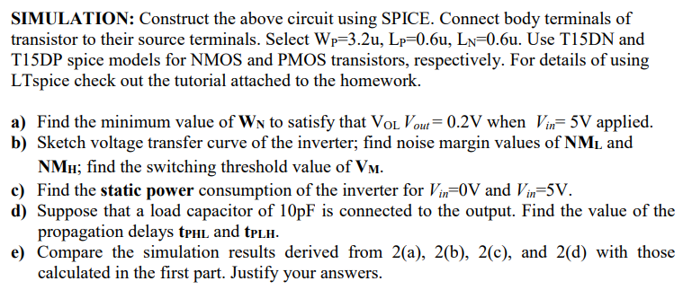 SIMULATION: Construct the above circuit using SPICE. | Chegg.com