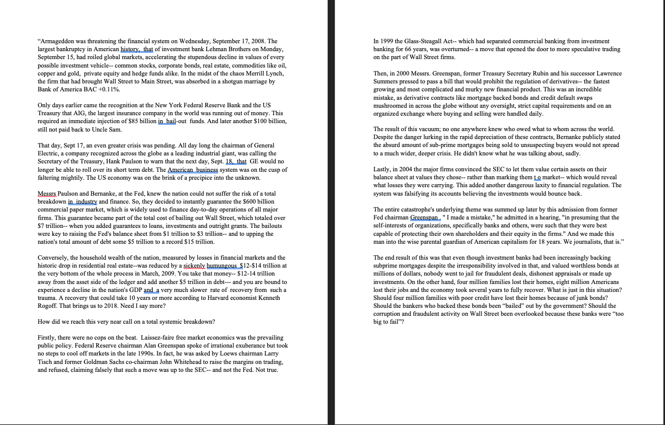 Solved Read the attached case study about the 2009 housing | Chegg.com