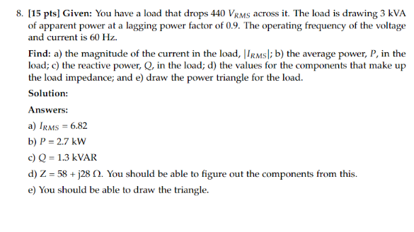 Solved Find: The sinusoidal steady state output voltage, | Chegg.com