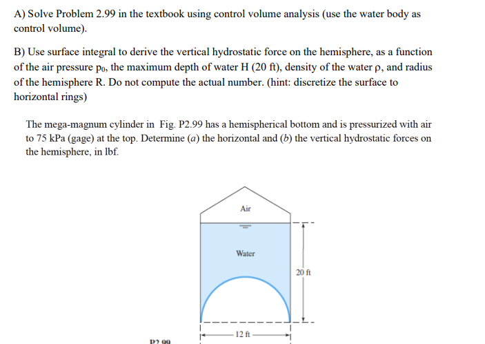Solved A) Solve Problem 2.99 in the textbook using control | Chegg.com