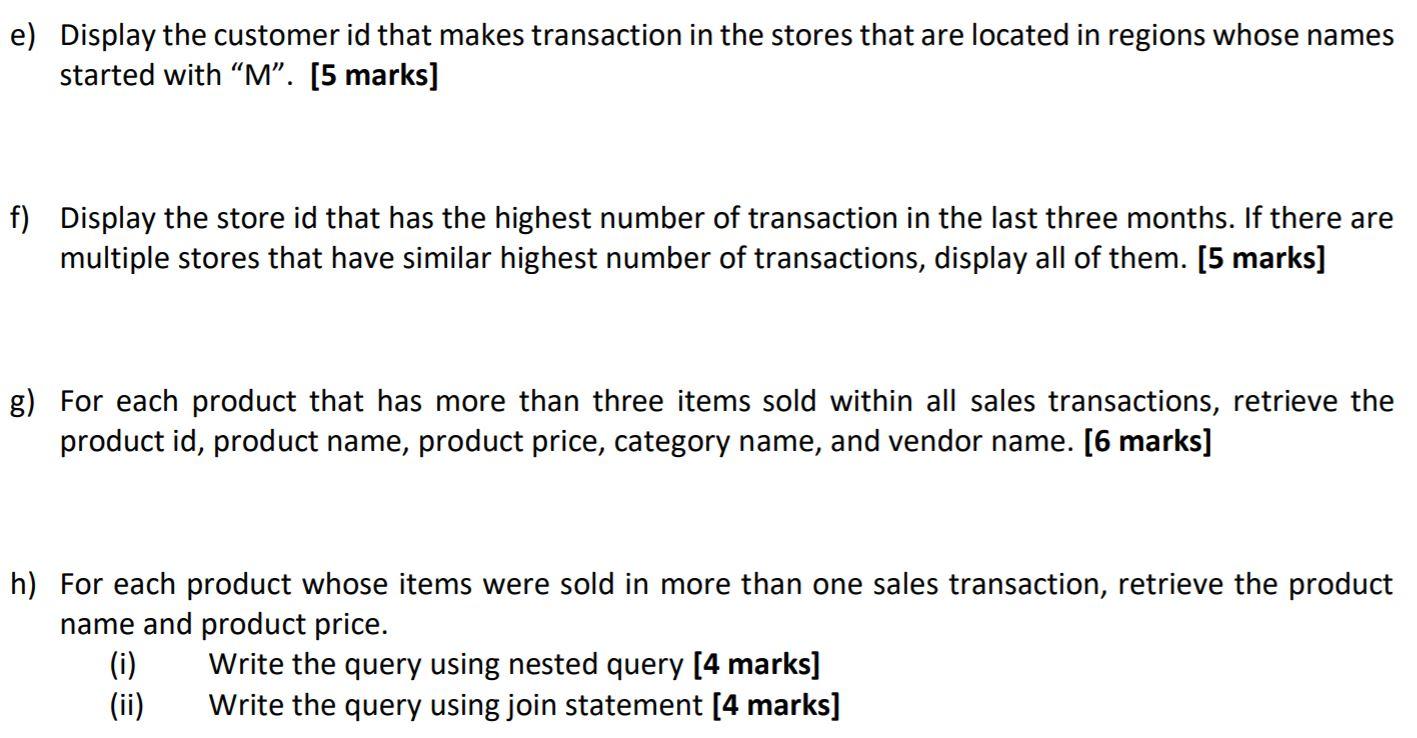 Solved Given the set of relations/tables, you need to | Chegg.com
