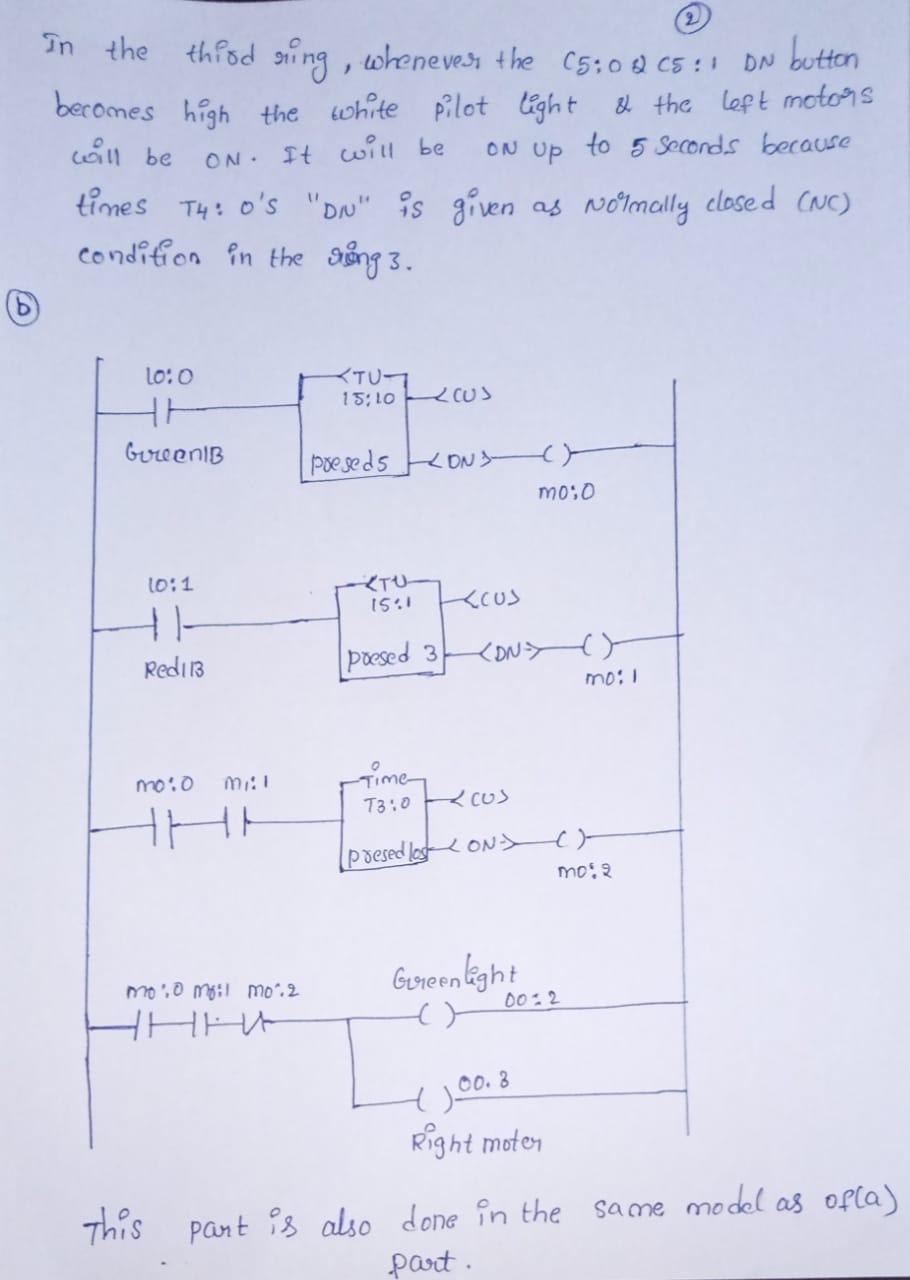 Solved A) The green pushbutton is pressed four times and the | Chegg.com