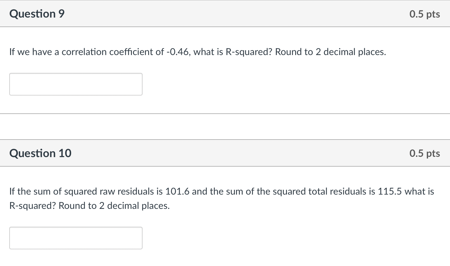 Solved If we have a correlation coefficient of -0.46 , what | Chegg.com
