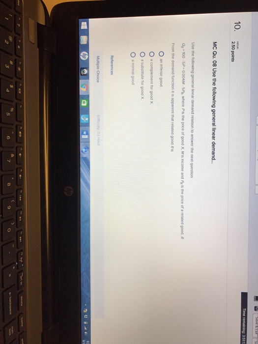 Solved Use the following general linear demand relation to | Chegg.com