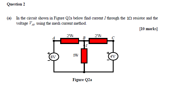 Solved Question 2 (a) In the circuit shown in Figure Q2a | Chegg.com