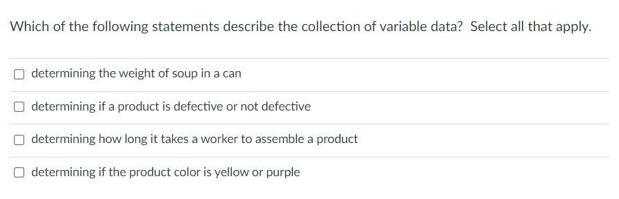 Solved Which of the following statements describe the | Chegg.com