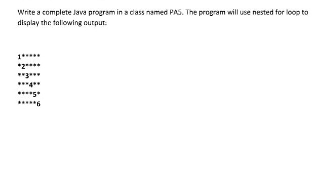 Solved Write a complete Java program in a class named PAS. | Chegg.com
