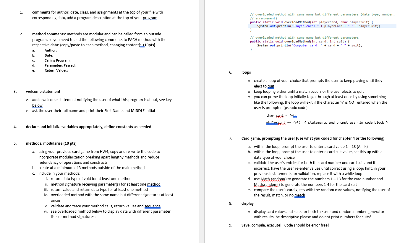 Solved Directions: Create a Java program that incorporates | Chegg.com