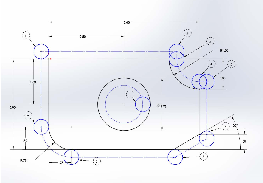 Solved can someone write the G-code for this? I need to know | Chegg.com