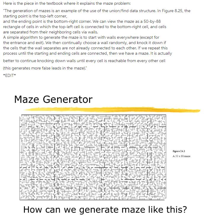 Solved Referring to the maze problem at the end of the | Chegg.com