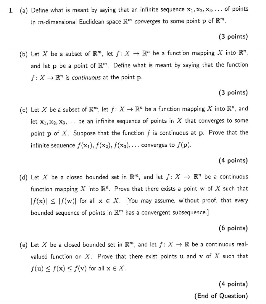 Solved (a) Define what is meant by saying that an infinite | Chegg.com