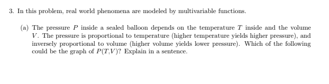 Solved 3. In this problem, real world phenomena are modeled | Chegg.com