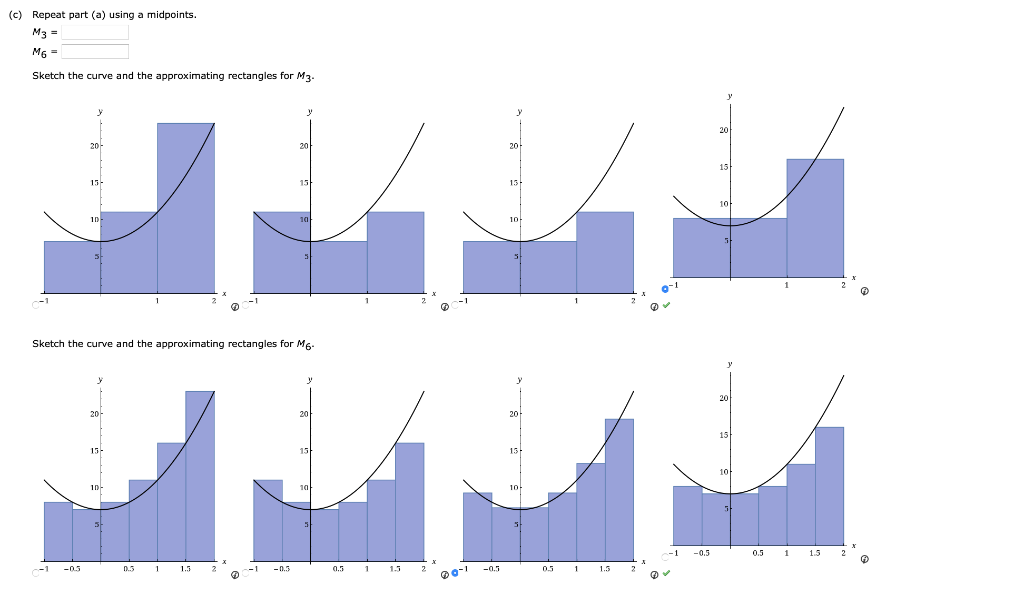 Solved Unless specified, all approximating rectangles are | Chegg.com