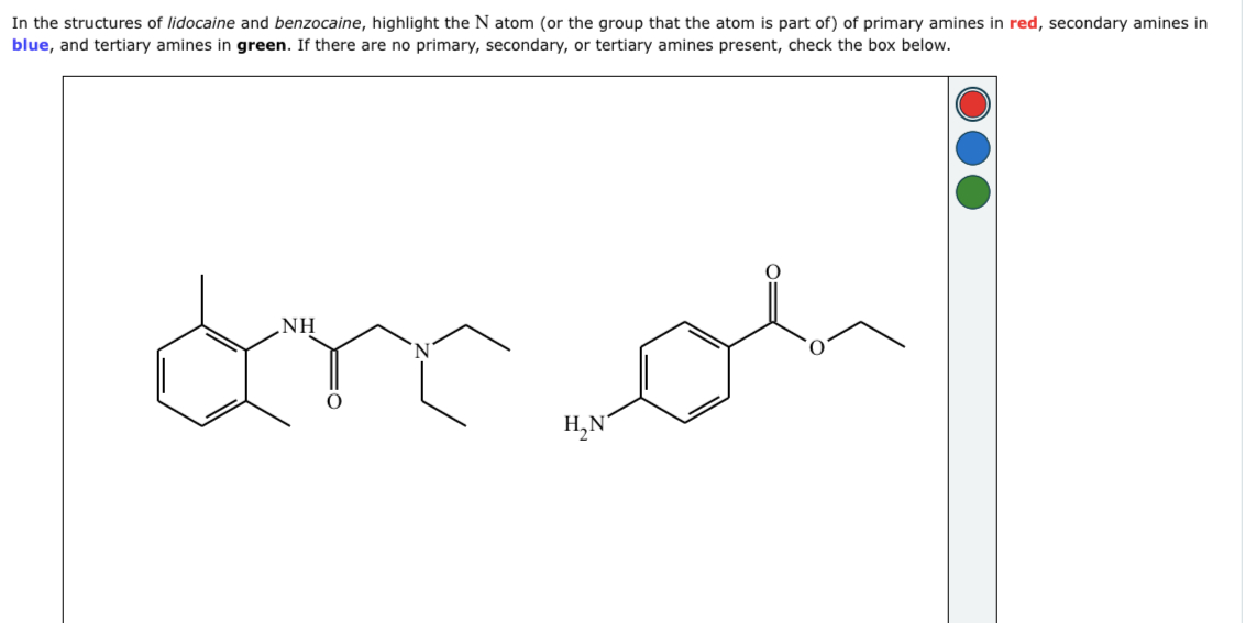 Solved In the structures of lidocaine and benzocaine, | Chegg.com