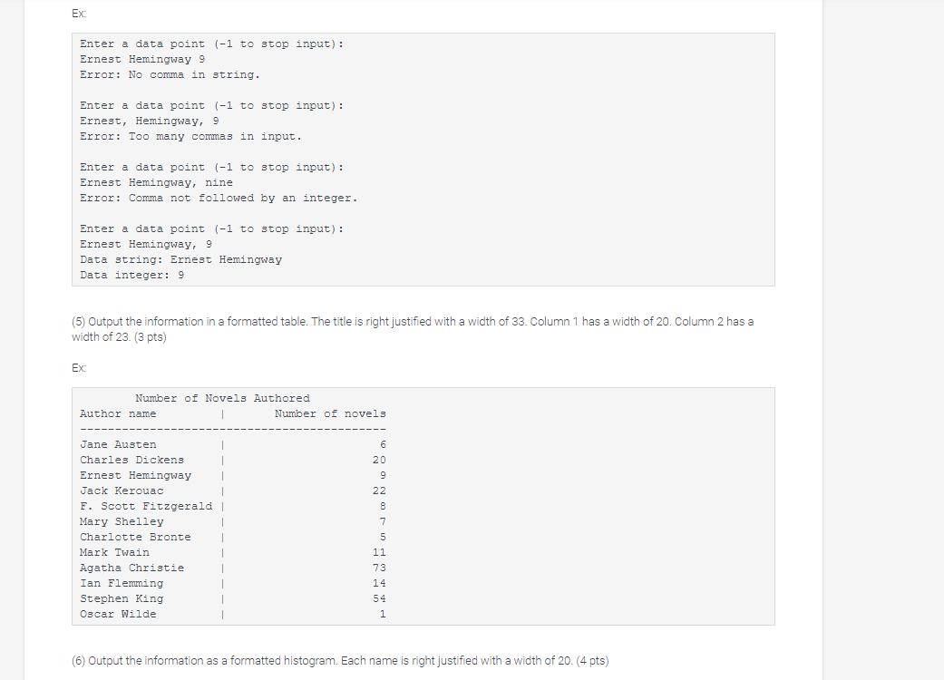 Solved 8.6 LAB*: Program: Data visualization (1) Prompt the | Chegg.com