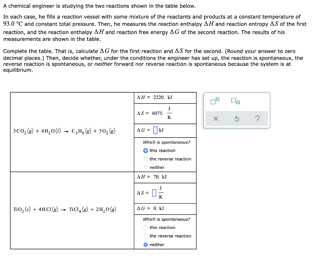 Solved Using the thermodynamic information in the ALEKS Data | Chegg.com