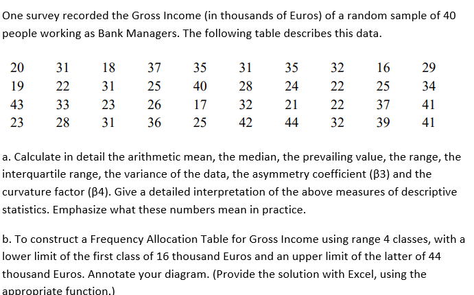 Calculate in detail the arithmetic mean, the | Chegg.com