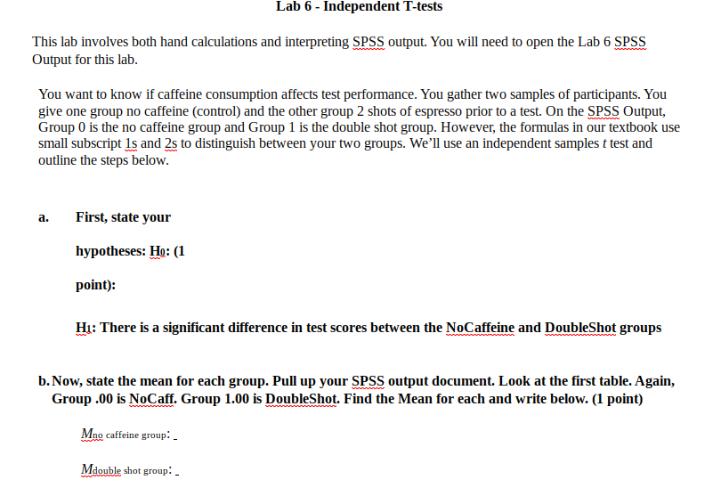 This lab involves both hand calculations and | Chegg.com