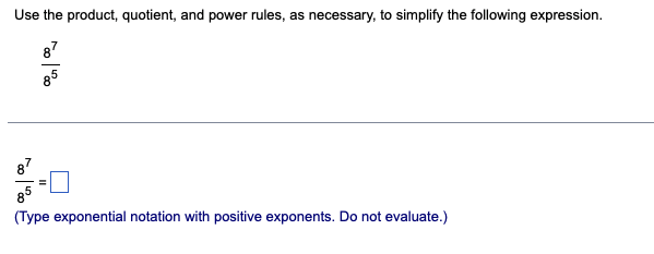 Solved Use the product, quotient, and power rules, as | Chegg.com