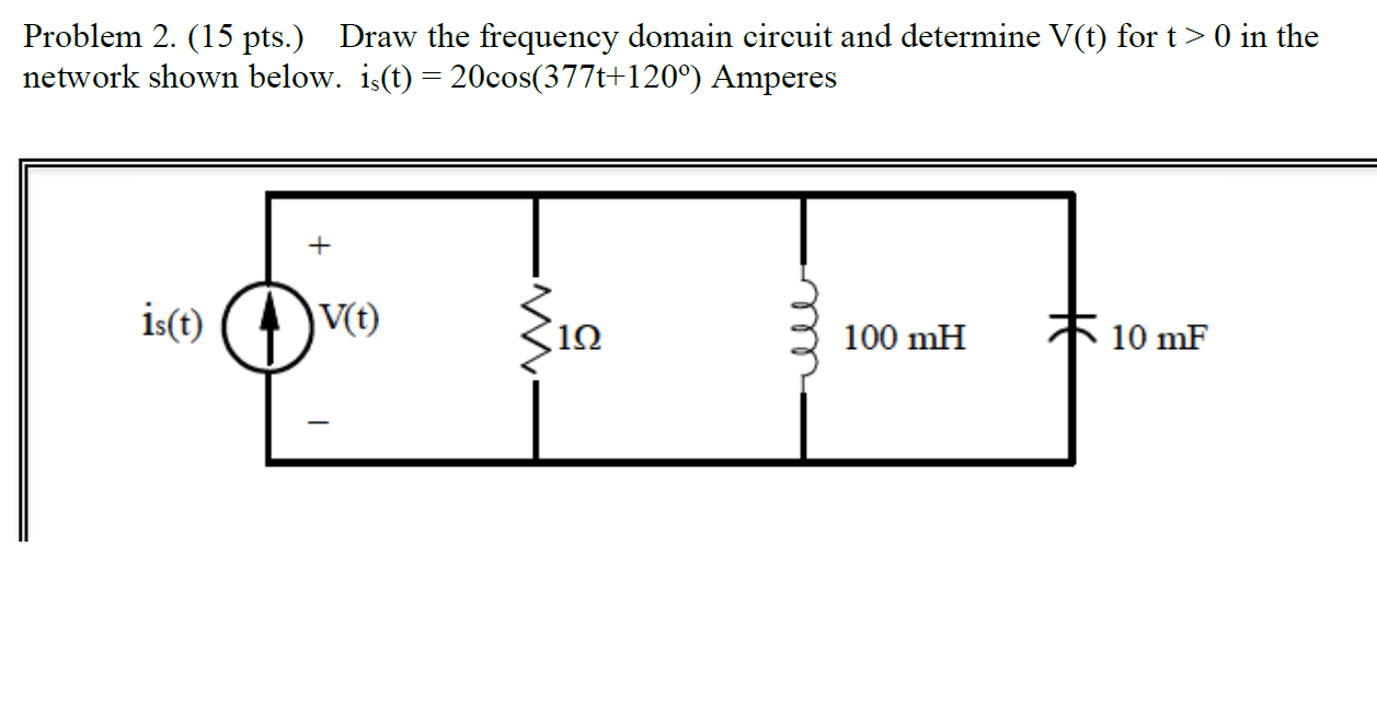 Solved Problem 2. (15 pts.) Draw the frequency domain | Chegg.com