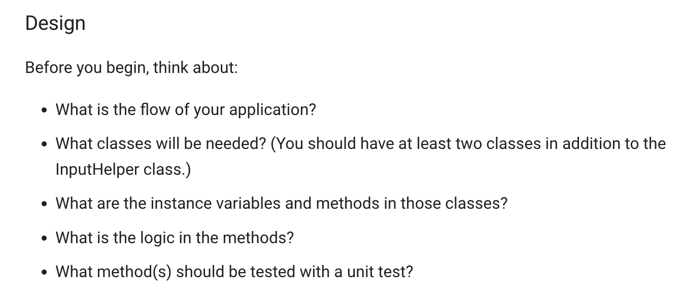 Solved in JAVA The goal of this application is to allow the | Chegg.com