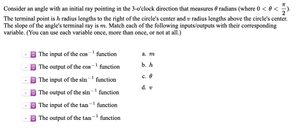 Solved Consider an angle with an initial ray pointing in the | Chegg.com