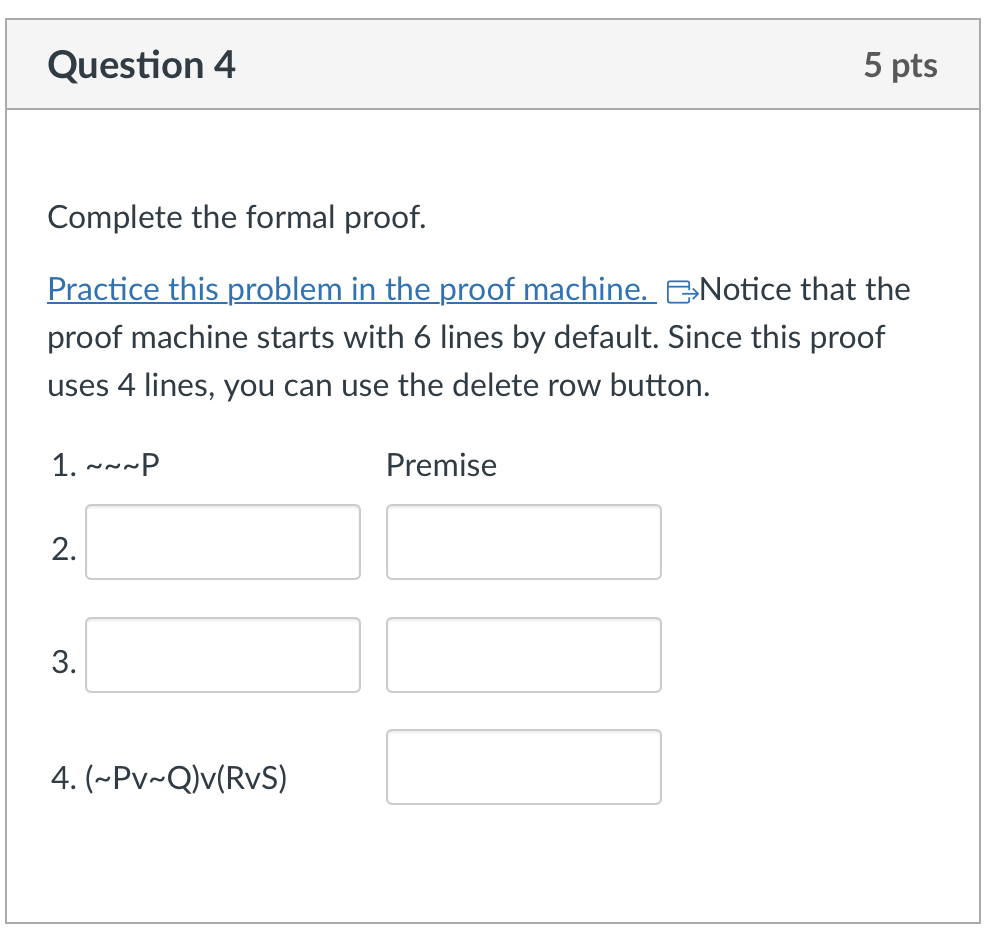 Complete the formal proof. Practice this problem in | Chegg.com