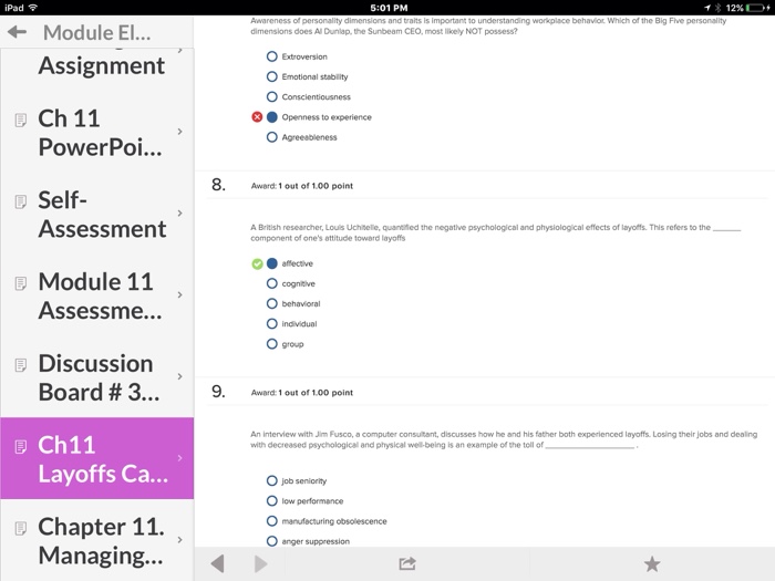 Solved Ipad令 501 Pm イ 1256 D Module El Assignment Ch 11 2762