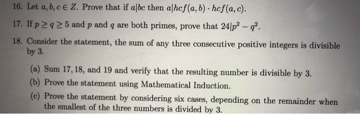 Solved 3. Prove that if m, m +1, m + 2 are three consecutive | Chegg.com
