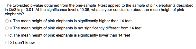 Solved The two-sided p-value obtained from the one-sample | Chegg.com